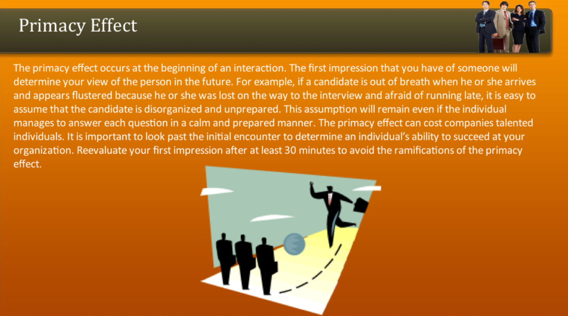 Primacy Effect - FreshSkills